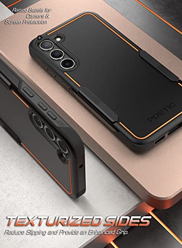Poetic Neon Case for Samsung Galaxy S23 5G (6.2-inch) - Dual Layer, Slim, Shockproof, Anti-Fingerprint & Water Resistant - Black