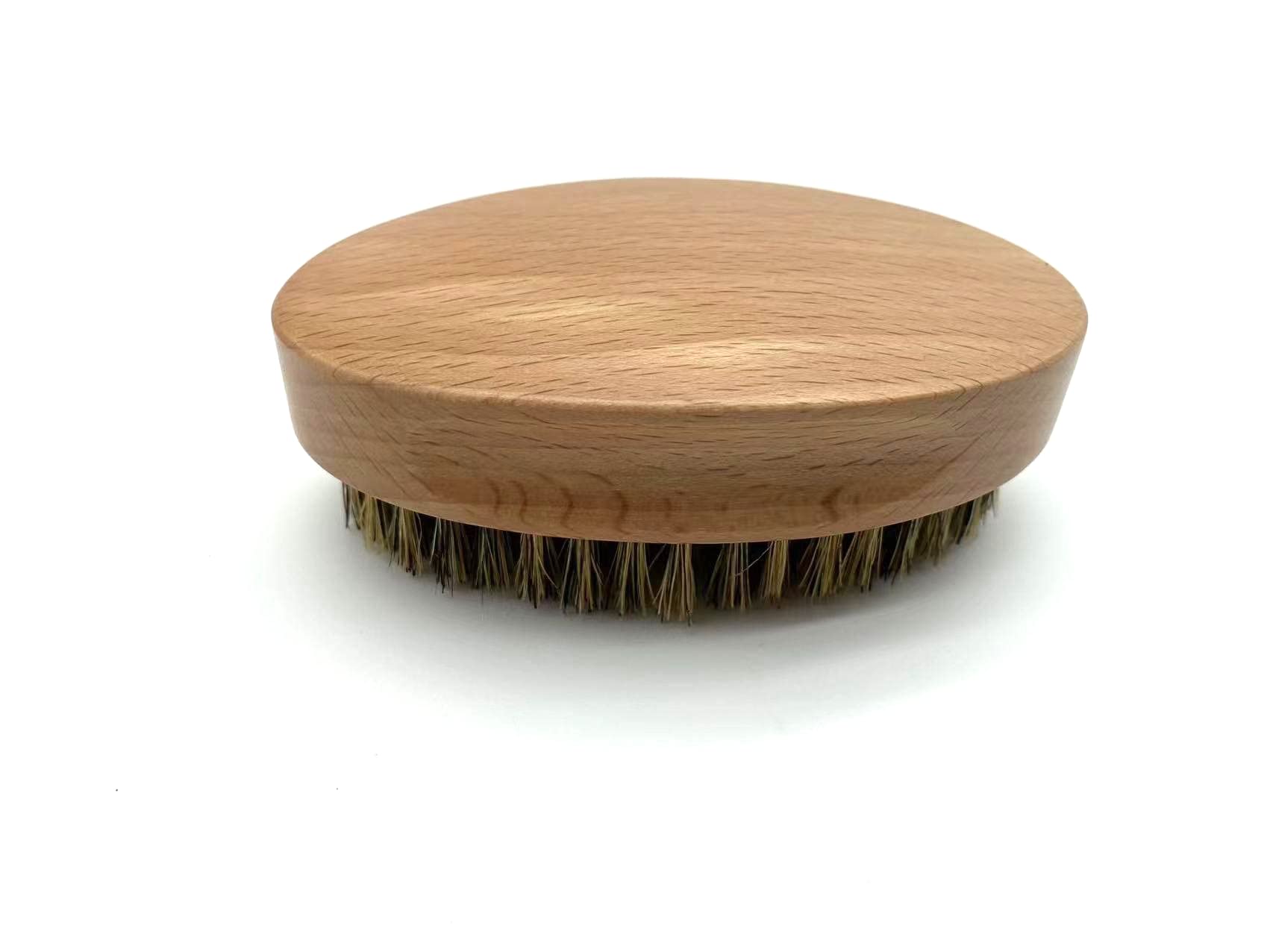 Haneex beard brush man 100 Percent boar bristle hair brush, beard combmade of solid wood, with medium hard bristles to conquer and soften your beard
