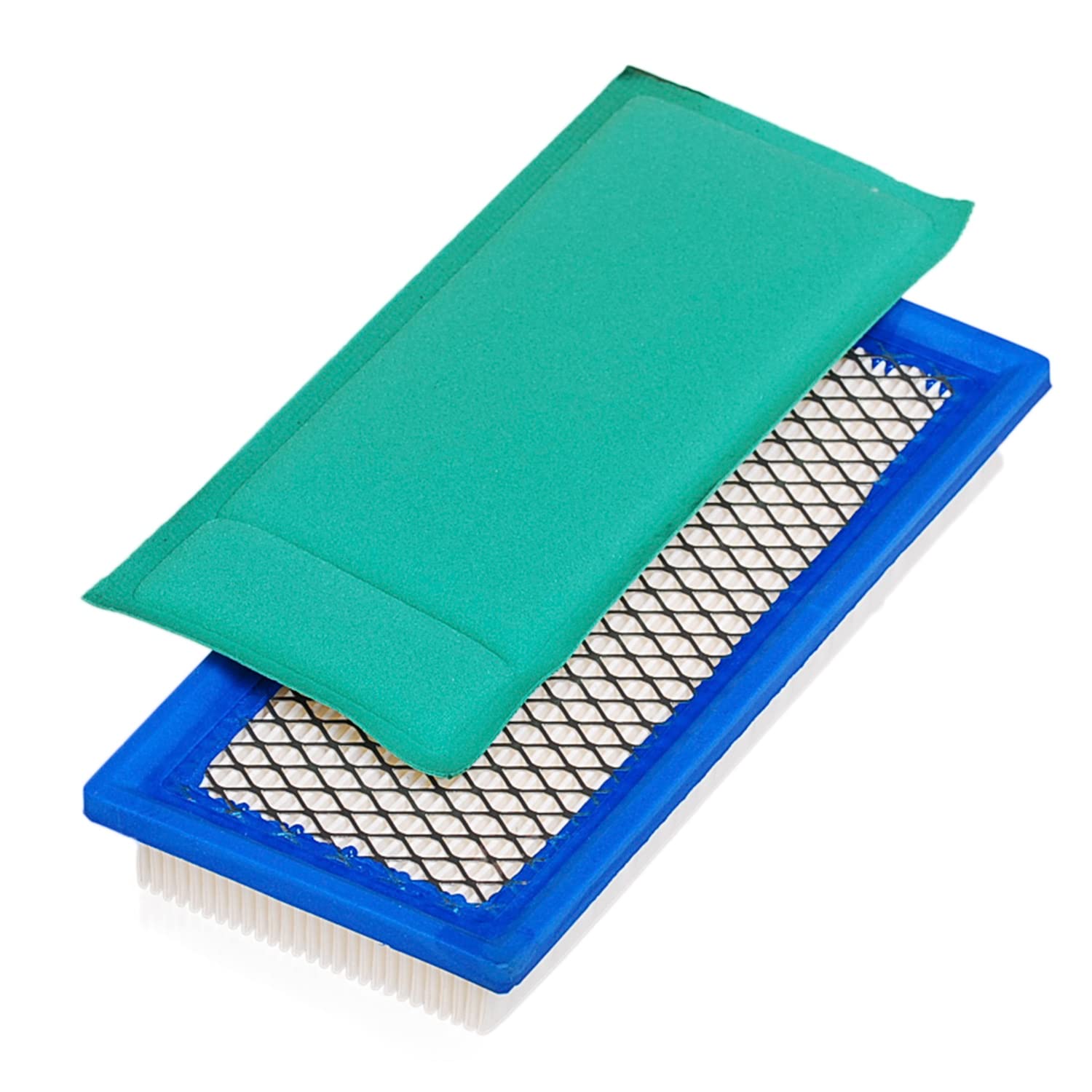 HIFROM 710266 Flat Air Filter Cartridge Cleaner 710268 Pre-Filter with Fuel Filter Spark Plug Kit Compatible with 0710266 185400 235400-245400 fit 9-15 HP Single Cylinder Vanguard Engines