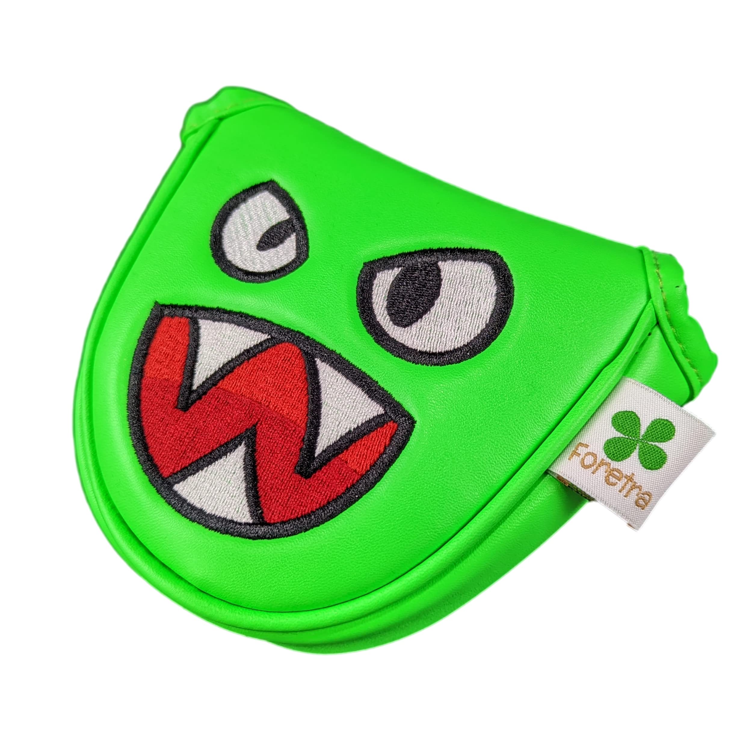 Foretra β Green Monster - Golf Putter Headcover Quality PU Leather Magnetic Closure for Mallet Style Putters Scotty Cameron Odyssey Taylormade Ping