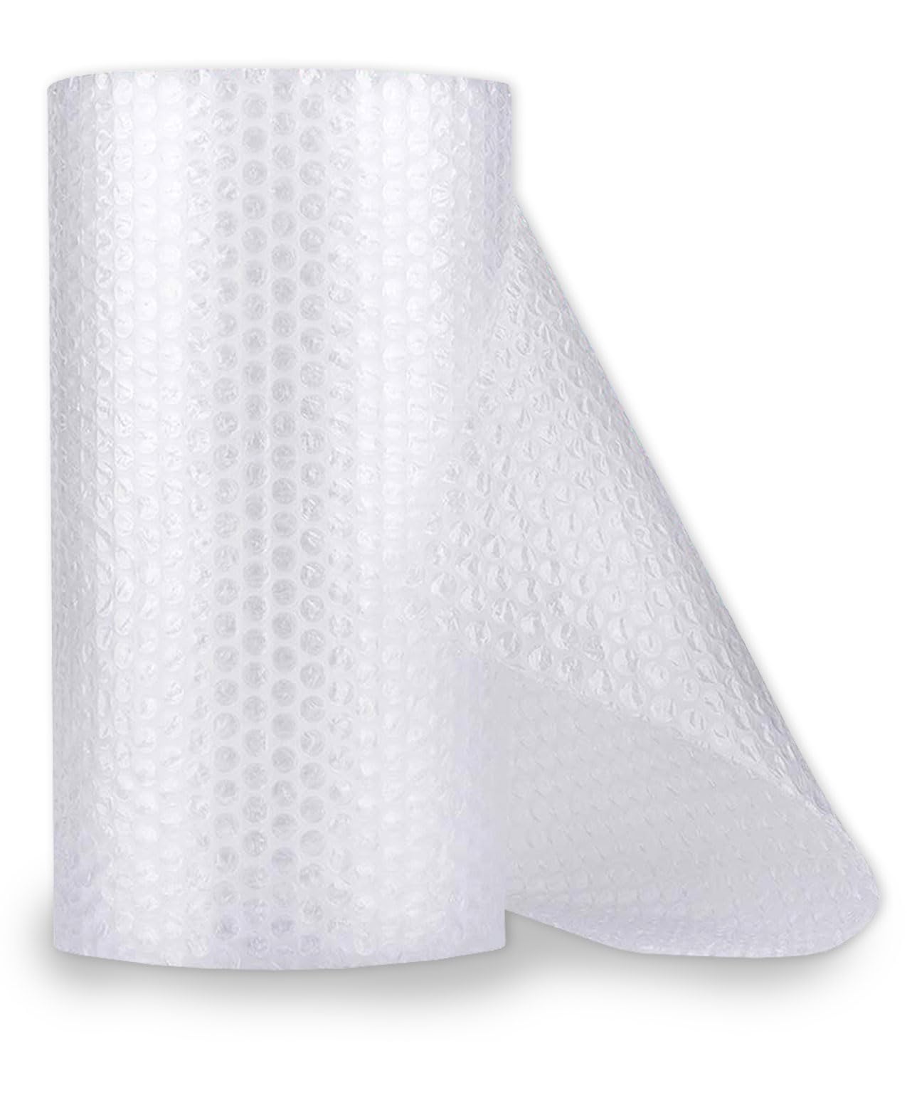 enKo (1 Pack) 12 inch x 72 feet Bubble Cushioning Wrap Roll Perforated 20 Fragile Sticker Labels for Moving Shipping Packing Boxes Supplies