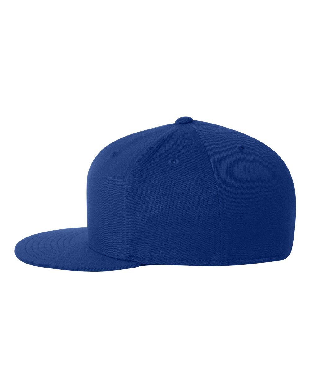 Flexfit Original Blank Flatbill Premium Fitted 210 Hat Cap Flex Fit Flat Bill Large/XLarge - Royal