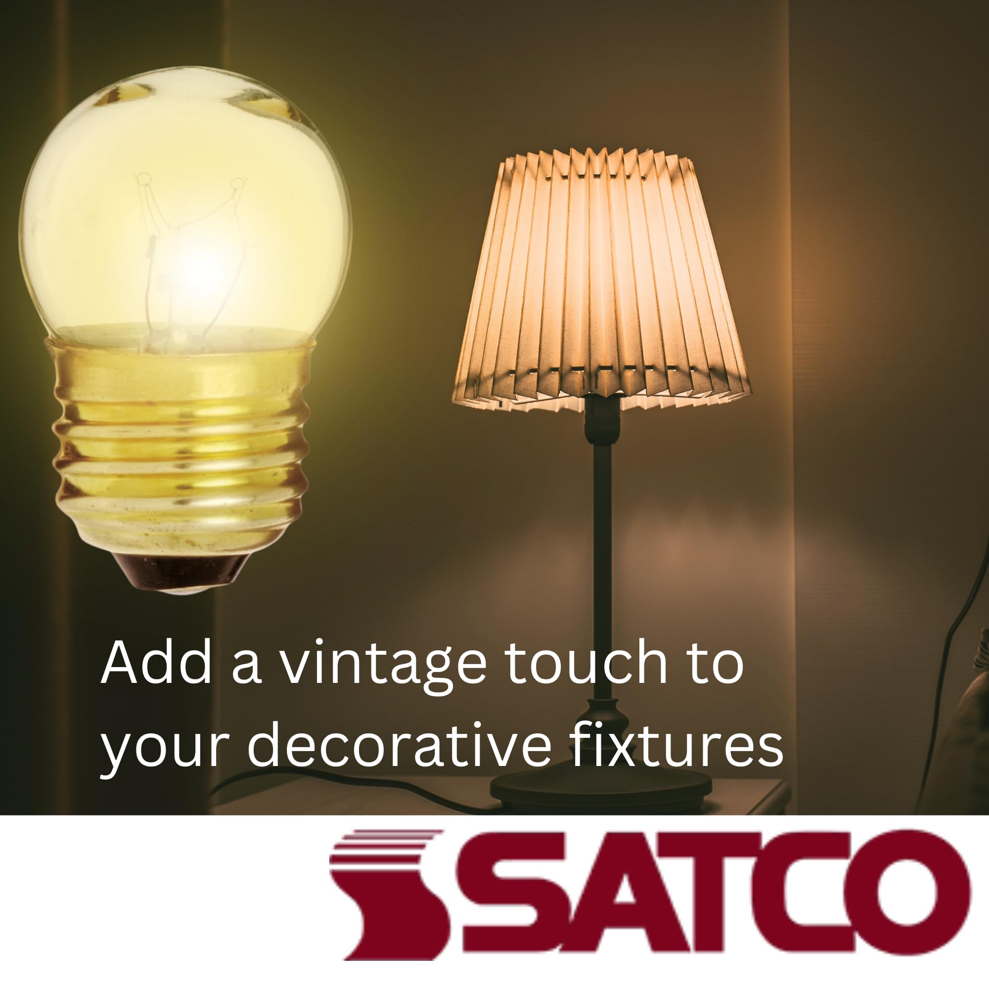 Satco S3794 7.5 Watt S11 Incandescent Bulb β Clear, Medium Base, 2700K Warm White, 40 Lumens - 20 Pack