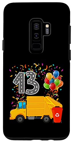 Galaxy S9+ Happy 13 Birthday Rear Loader Garbage Truck Case