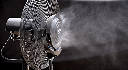 Luma Comfort MF26B High Power Misting Fan – All Metal 26” with 1000 Sq Ft Cooling & 5 Gal Tank
