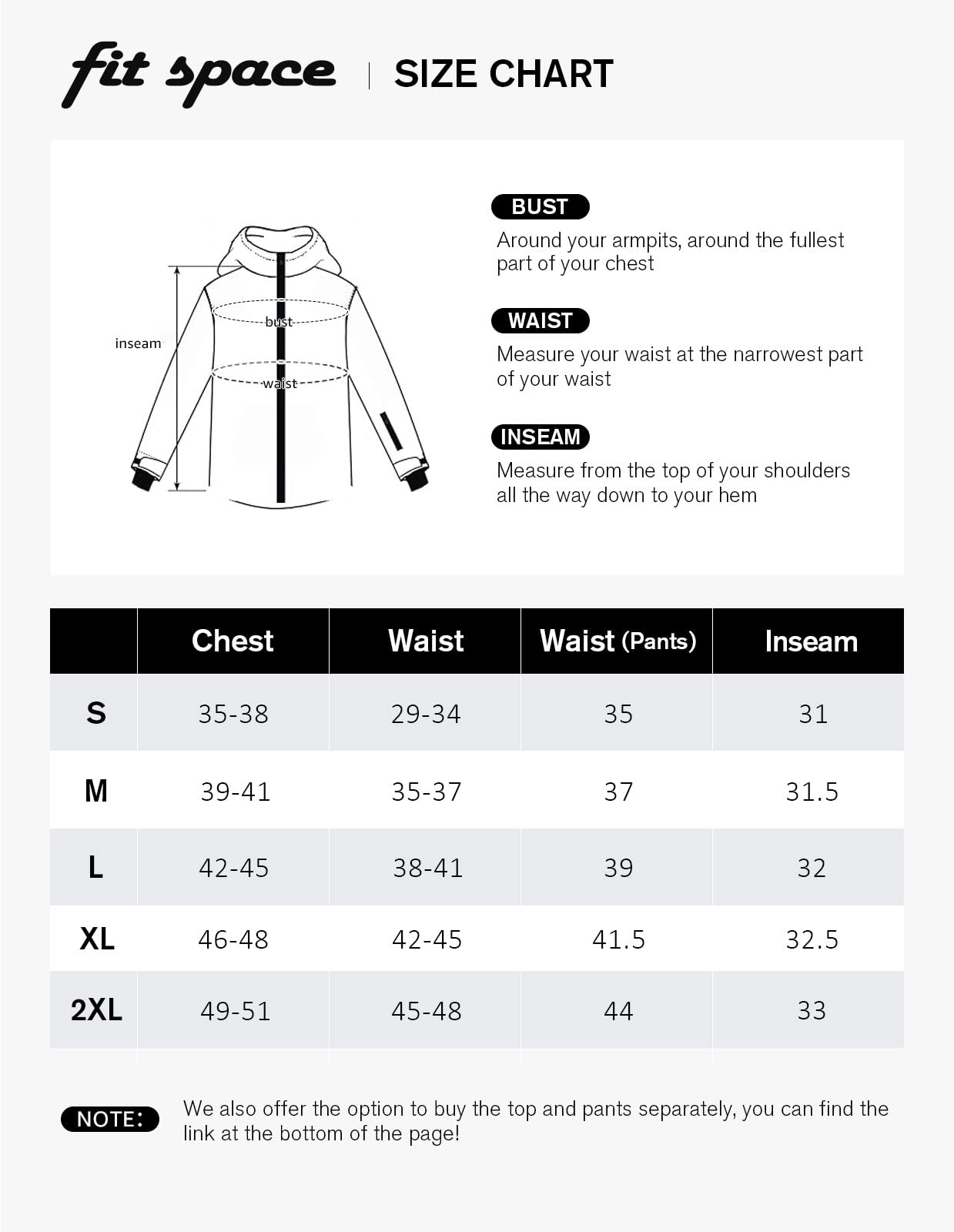 fit space Waterproof Golf Rain Suits for Men Performance Rain Jackets and Pants for All Sports (Navy-Blue Full-Zip, Medium)