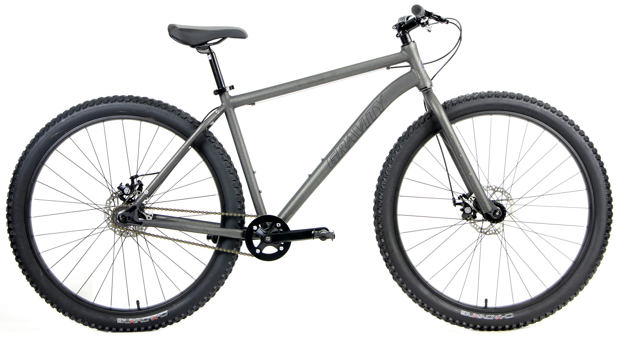 Gravity Deadeye Single Speed 29er Bike Frame Frameset Rigid Fork Unbranded Mountain Bike for 29 Inch Wheels (21" - fits most 6'2 to 6'7")