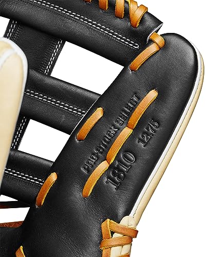 Wilson 2024 A2K 1810 12.75β Outfield Baseball Glove - Left Hand Throw, Blonde/Black/Saddle Tan