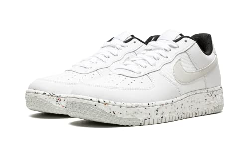 Nike Men's Air Force 1 Crater Flyknit Basketball Shoes, White/Light Bone Volt-black, 10.5