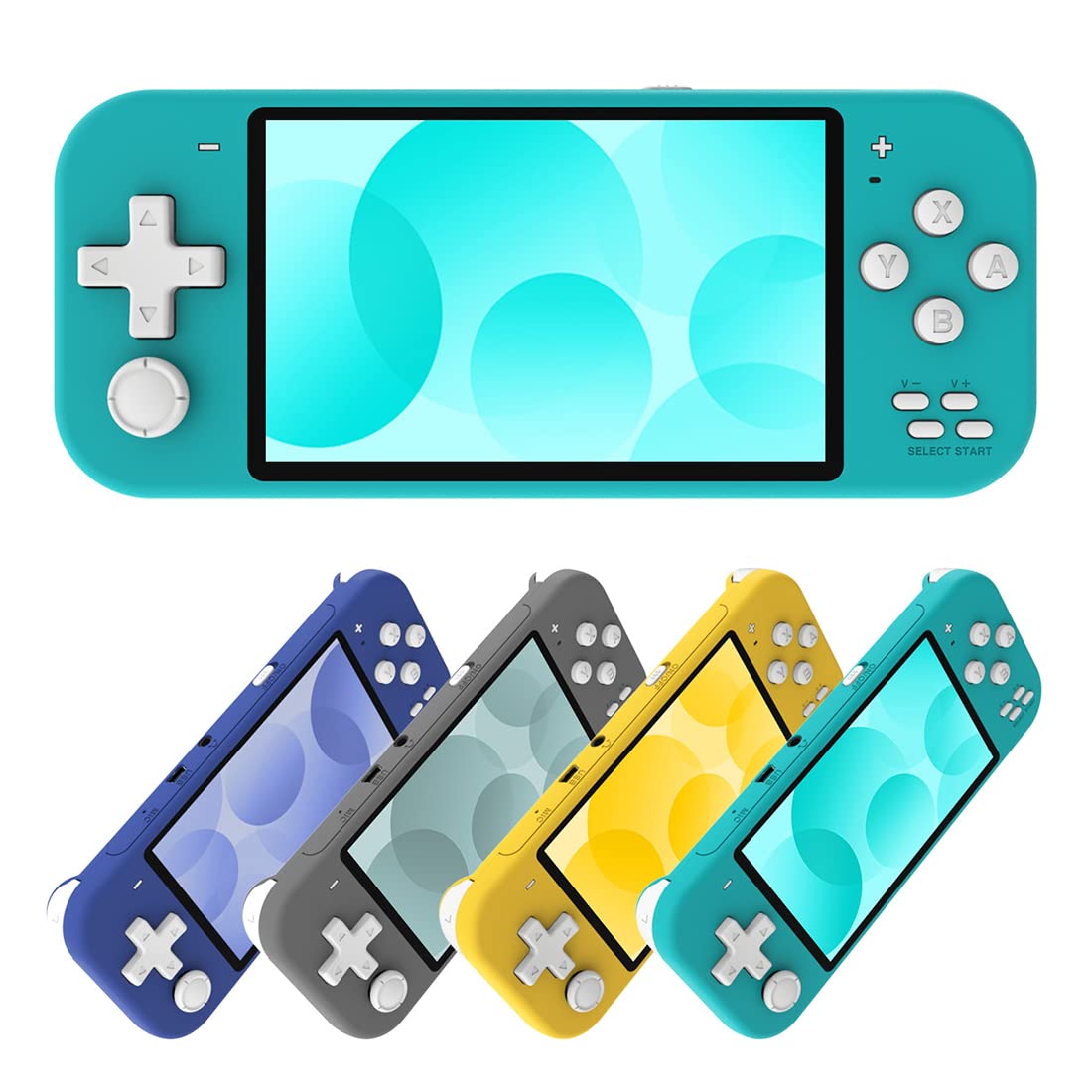 JoySeed Powkiddy X20MINI Handheld Arcade Game Console with 2000 Games, 4.3 inch Retro Portable Gaming Console Gameplayer - Blue, 17.6 x 7.5 x 1.6cm (1M1320518IN4VTE6JX4IJK2)