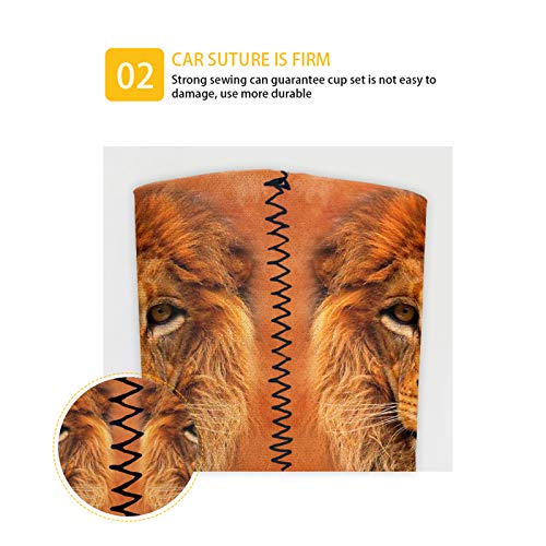 SEANATIVE Lover Cow Skin Can Cooler Beer Cooler Sleeve 2 Pack Sets of Party Can Coozie, Insulated Beer Can Holder for Cold Drinks, 16oz Can Bottle Size S