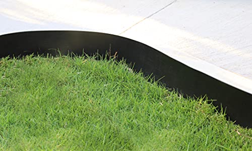 TABOR TOOLS Terrace Board, Landscape Edging Coil, Grass Barrier, Bender Board, Garden Liner, 1/10" = 0.1" Inch Thickness, 5 Inch High. ES33. (Brown, 20 FT)