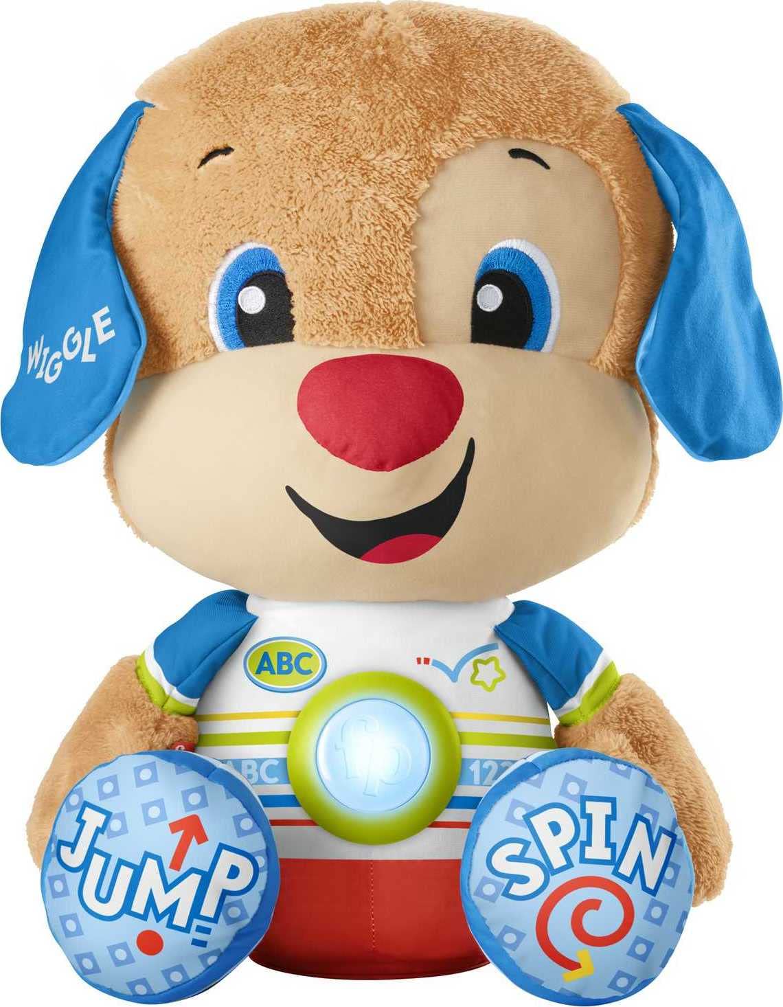 Fisher-Price Laugh & Learn Toddler Learning Toy So Big Puppy Musical Plush with Smart Stages Content for Ages 18+ Months