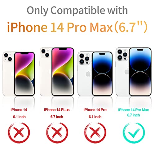 WOLLONY for iPhone 14 Pro Max Case Glitter Floating Liquid Shiny Quicksand Case for Women Girls Heavy Duty Shockproof Protective Case Hard PC Bumper Soft TPU Cover for iPhone 14 Pro Max 6.7''Rosegold