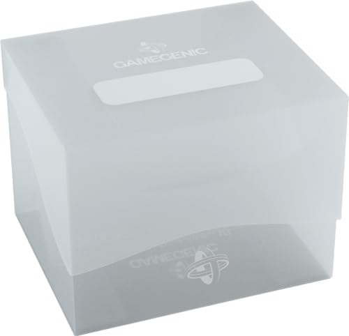 Gamegenic Side Holder 100+ XL Casual Deck Box | Double-Sleeved Card Storage with Flex Card Divider | Premium Card Protector | Cobra Neck Technology | Holds up to 100 Cards | Clear Color | Made