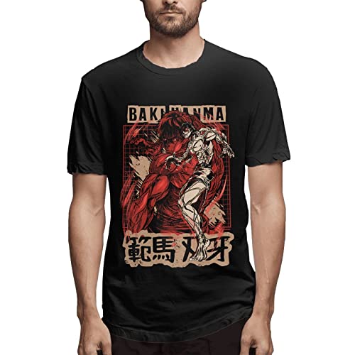 Women's Anime Baki The Grappler T Shirt Mens Fashion Printing Clothes Summer Casual Short Sleeve Tee Medium