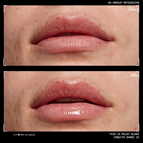 NYX PROFESSIONAL MAKEUP This Is Milky Gloss, Lip Gloss with 12 Hour Hydration, Vegan - Coquito Shake (Milky Clear)