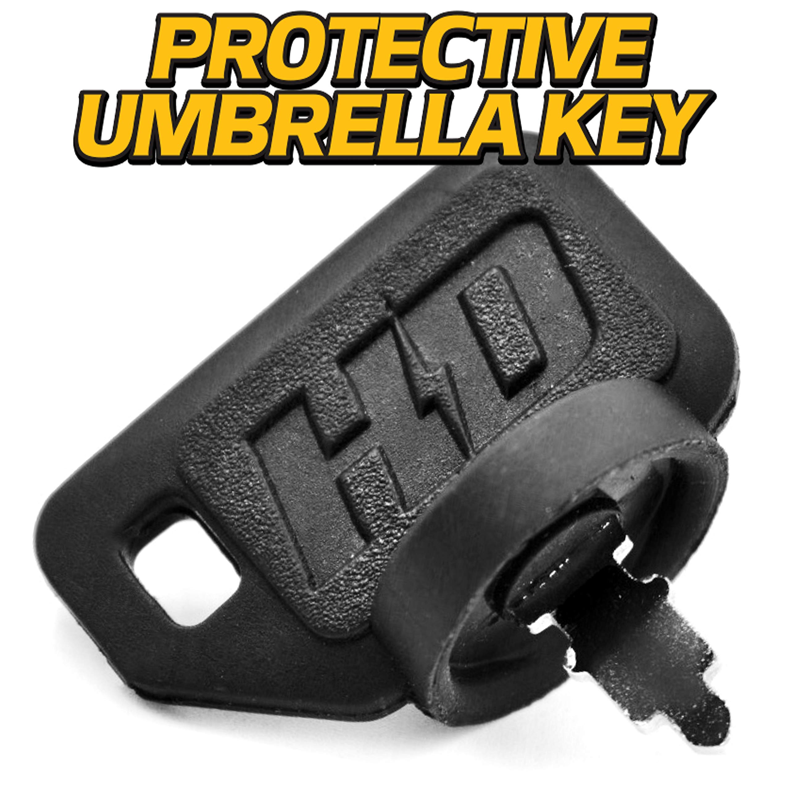 HD Switch Starter Ignition Switch Replaces John Deere AM119111, STX38 (Black Deck) STX46, Sabre Scotts S1642 SN#0-035000 S1742, S2046 SN#0-30000 - Ultimate Dual Protection Upgrade - 2 Keys & Carabiner
