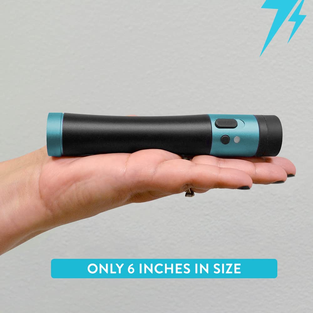 Guard Dog T-10000 Stun Gun Flashlight, Rechargeable with Safety Pin, Car Charger Included, Wrist Strap