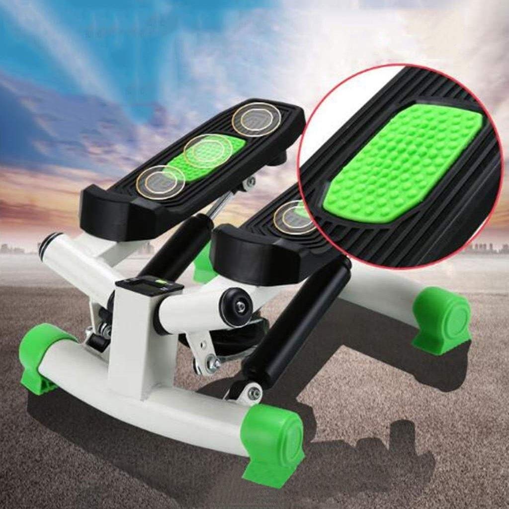 GRETD Mini Stepper Mini Fitness Exercise Machine Pedal Stepper Step Trainer Equipment Bands Durable Safe Treadmill and Comfortable Foot Pedals 393823cm (Color : Blue)