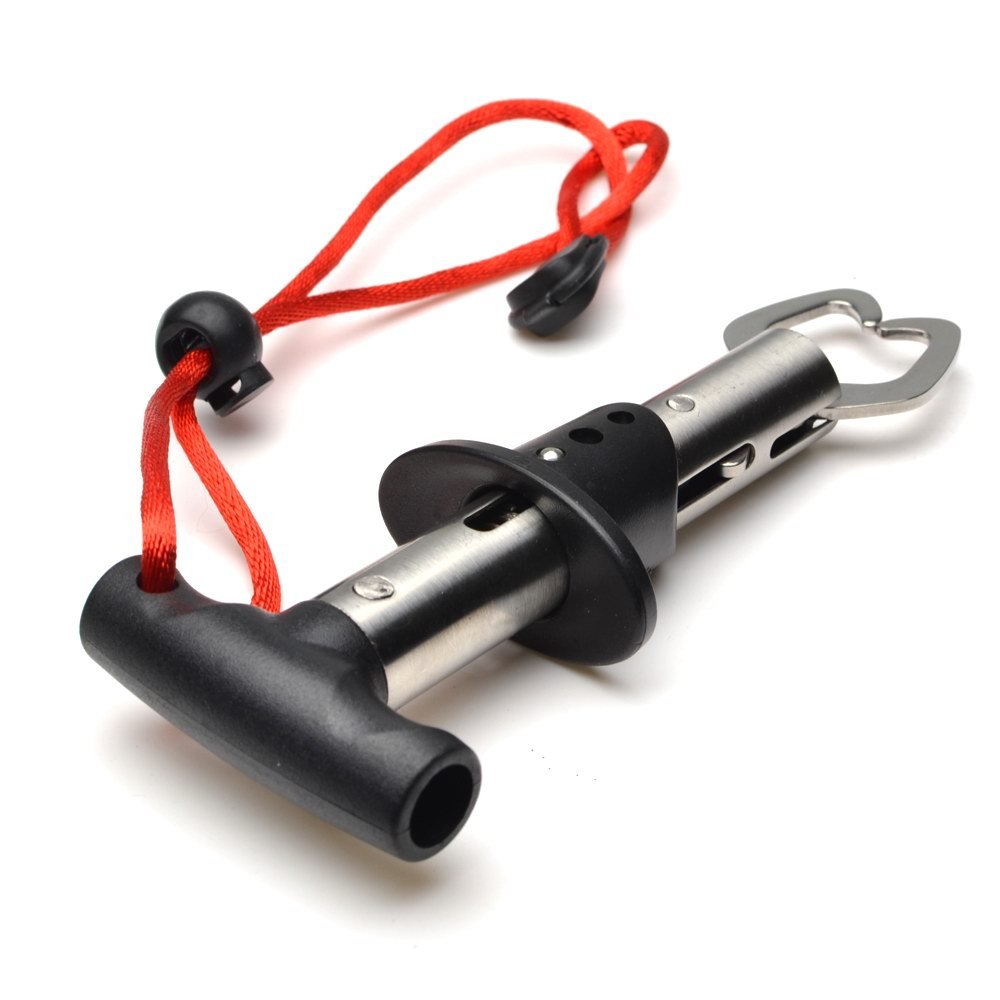 GOOACTION Fish Lip Grabber Gripper Tool Lure Fishing Tool Stainless Steel Fish Holder Portable Fish Control Gear Accessories
