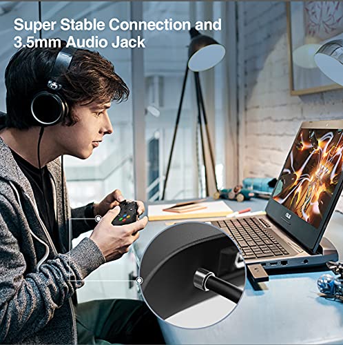 JORREP Xbox Controller Wireless for All Xbox One Models, Xbox Series X/S Console, PC Windows 7/8/10, Xbox Wireless Gamepads, Video Games Controller with Audio Jack, Black