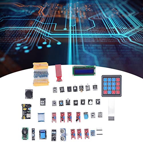Oumefar Sensor Module Kit, Sensors Modules Broad Utility Easy Control 37Pcs Wide Compatibility for NANO for Raspberry Pi Autopart