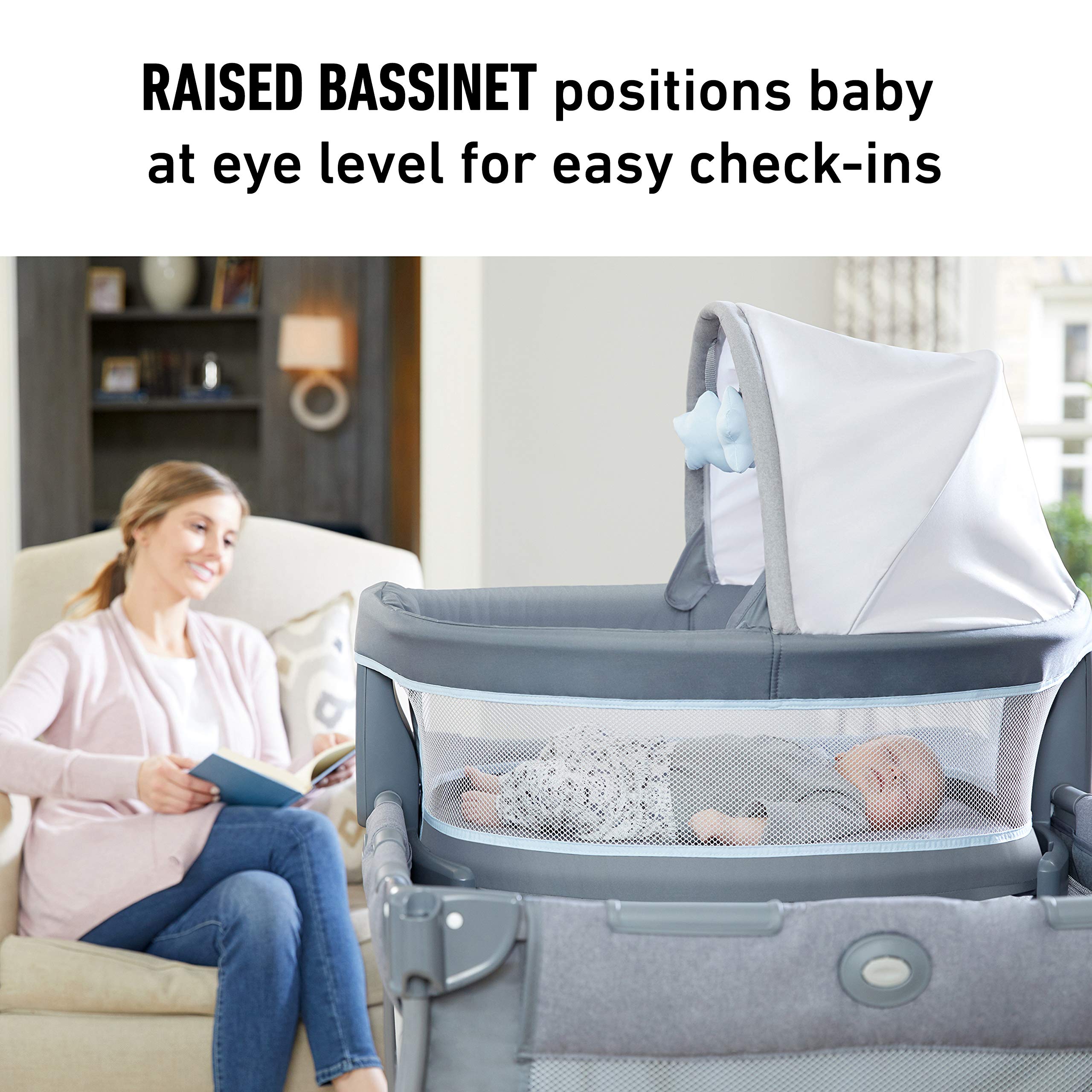 Graco 4Ever 4 in 1 Car Seat Featuring TrueShield Side Impact Technology & Pack 'n Play Travel Dome LX Playard | Includes Portable Bassinet, Full-Size Infant Bassinet, and Diaper Changer, Annie