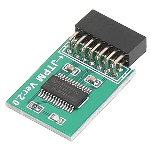 Oumefar TPM 2.0 Module, TPM Module LPC Interface Small Size 14 Pin for Computer Motherboard