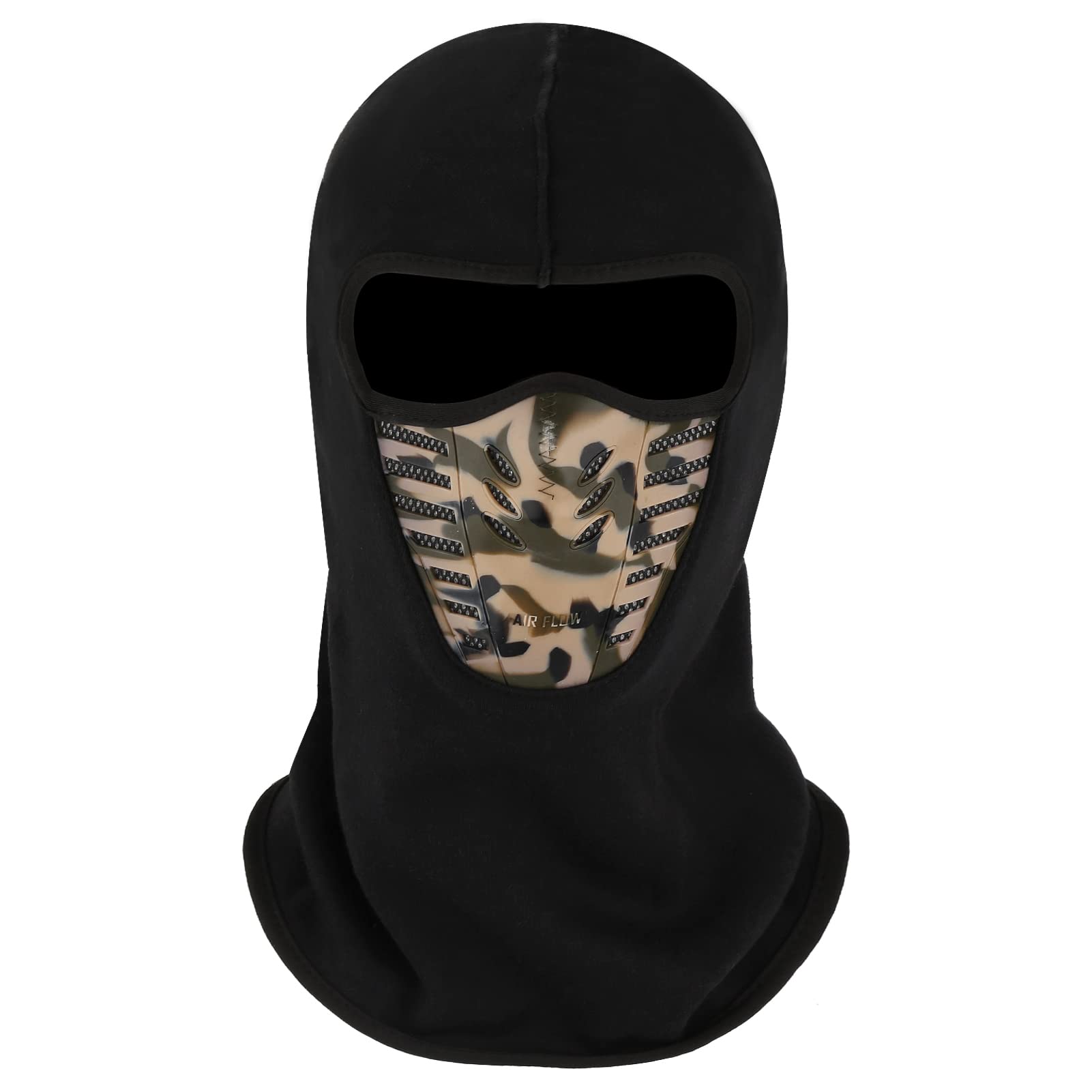 Fantastic Zone Balaclava Face Mask, Winter Fleece Windproof Ski Mask for Men and Women,Black,One Size