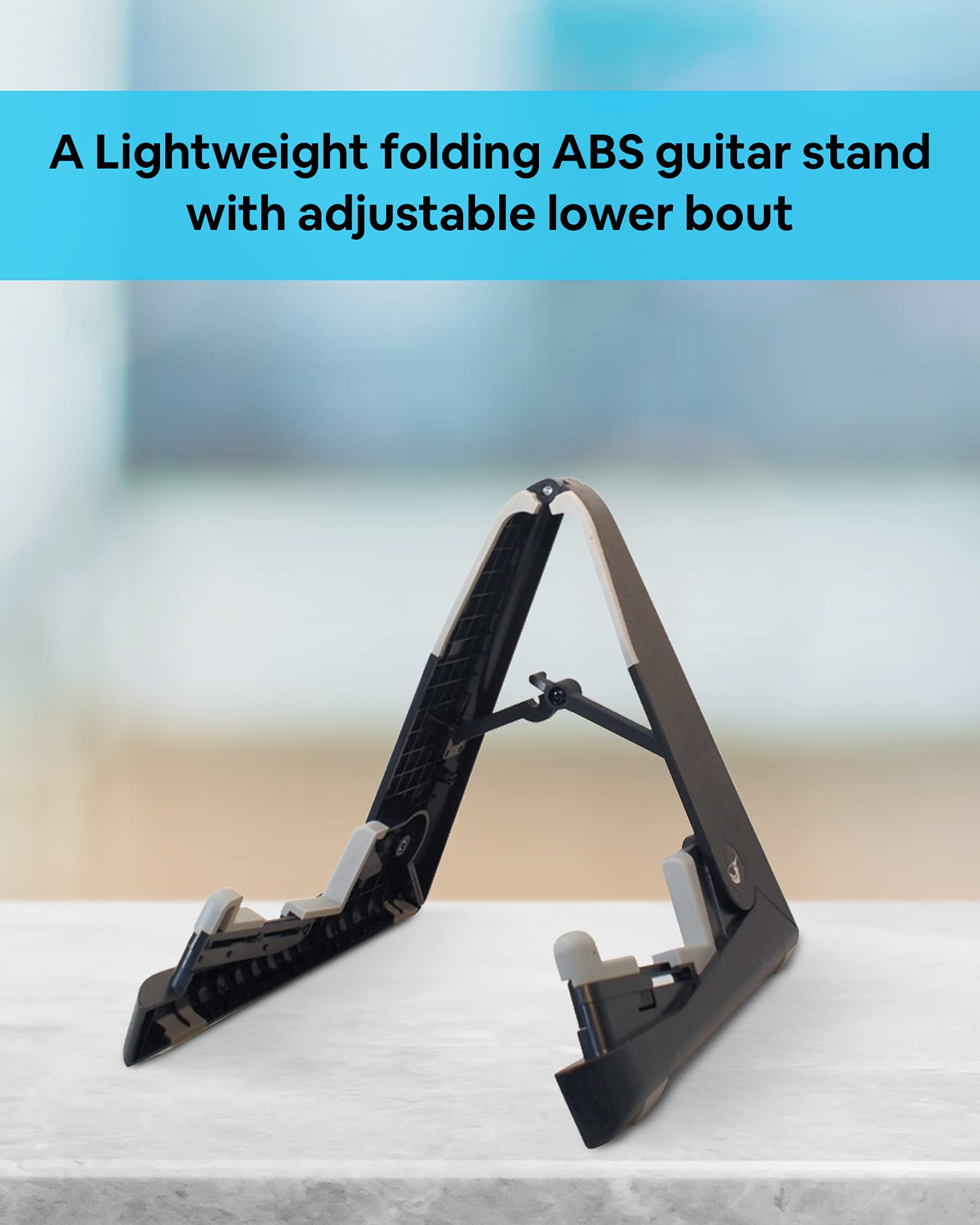 Journey Instruments Collapsible Guitar Stand β JTZJ002 Lightweight Stand for Guitars β Folding ABS Guitar Stand Fitting Any Size Guitars