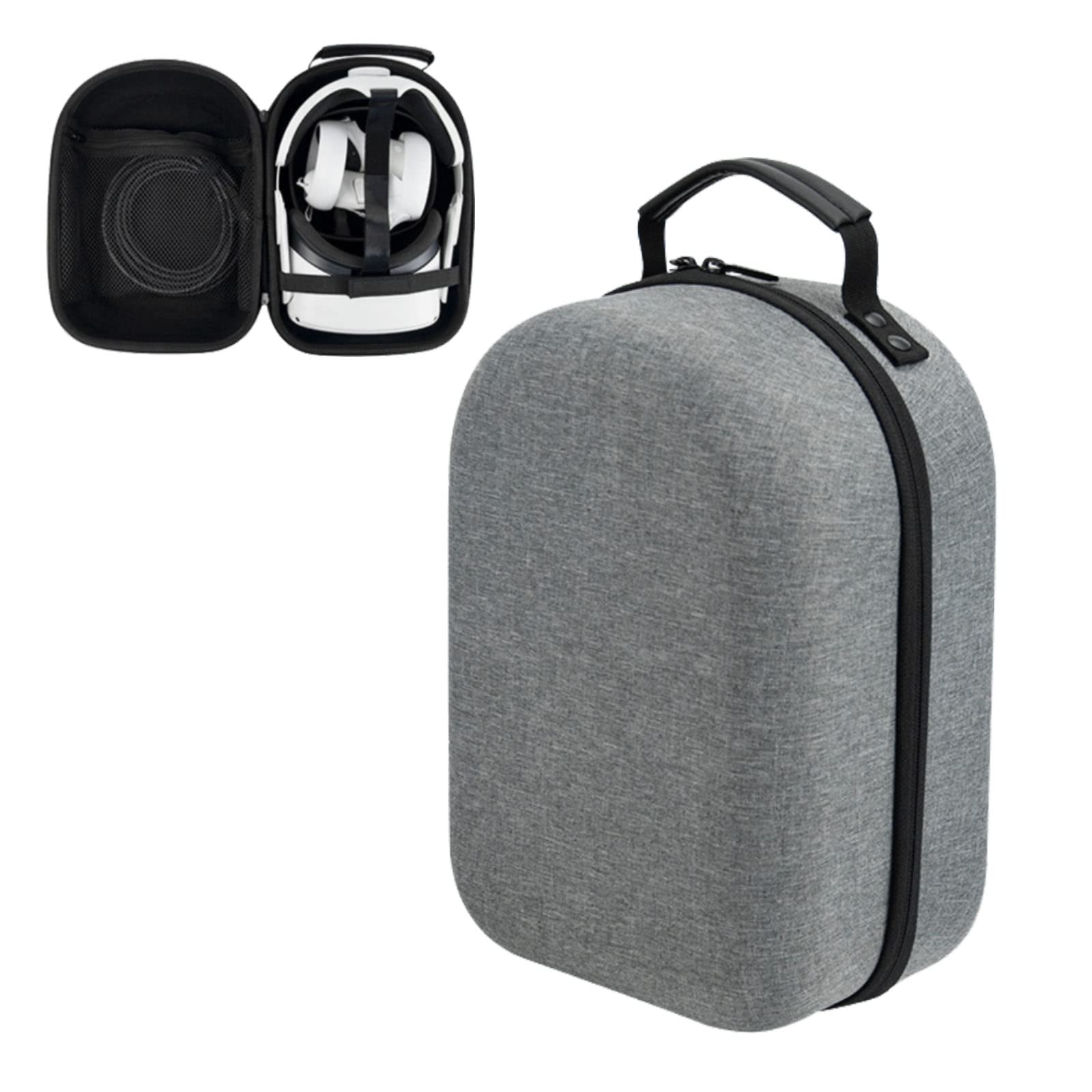 Hard Carrying Case for Oculus Quest 2 Elite Strap,Headset Storage Bag Splashproof Case for VR Headset,Protection Case Travel and Home Storage,Grey