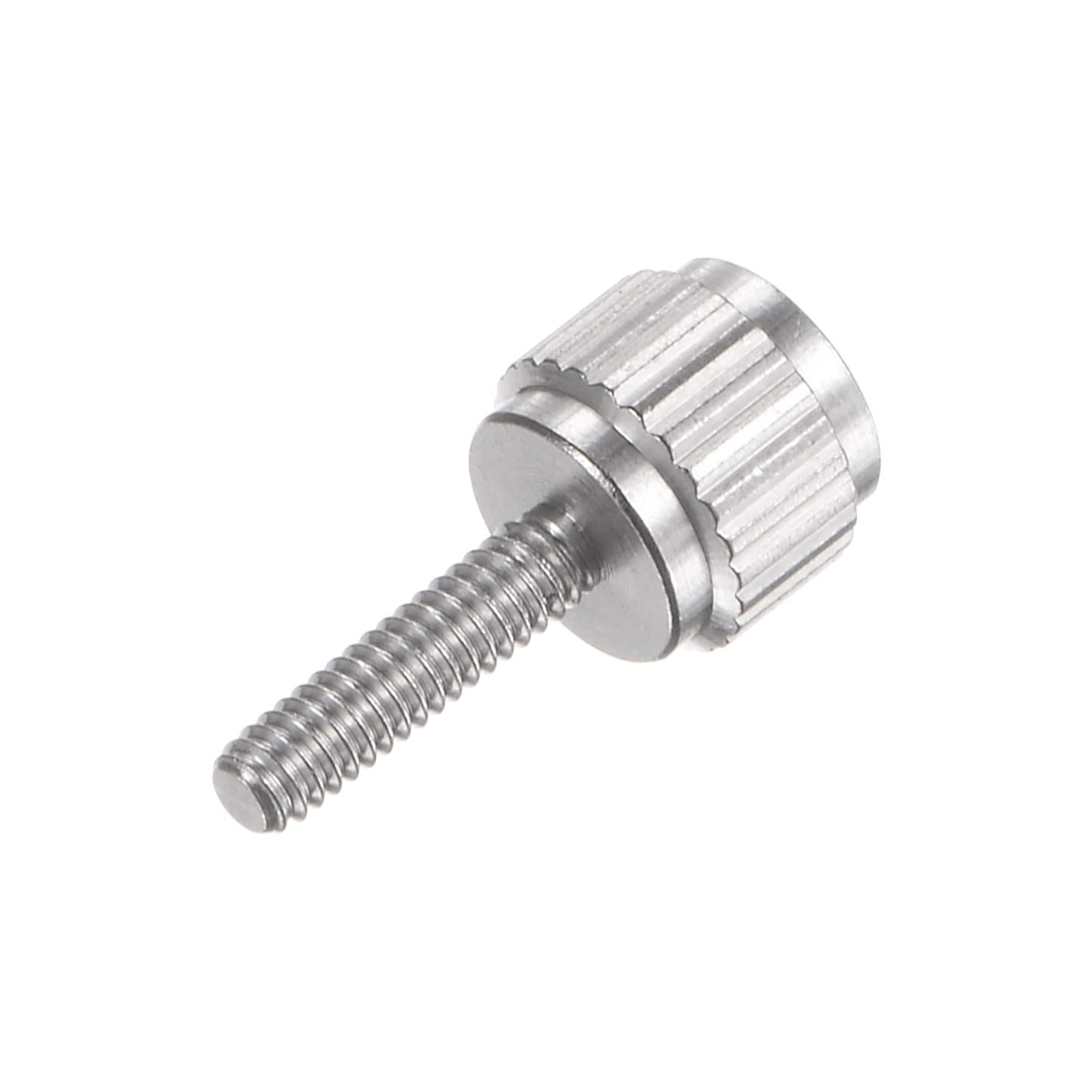 HARFINGTON 10pcs Vernier Calipers Locking Screws M2x8mm Round Flat Head Knurled Thumb Knob Bolts