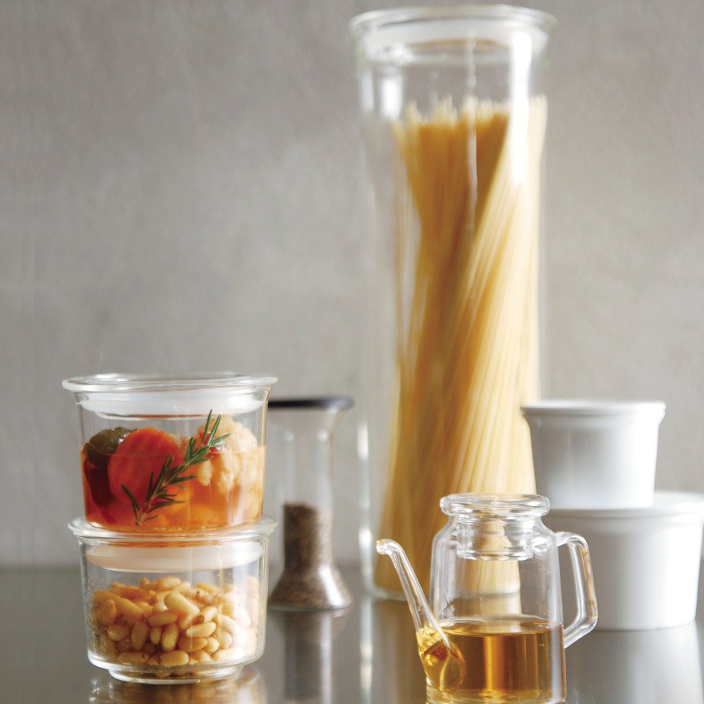KINTO CAST 8494 Pasta Canister, 4.1 x 11.4 inches (105 x 290 mm), Heat Resistant Glass, Storage Container, Microwave and Dishwasher Safe