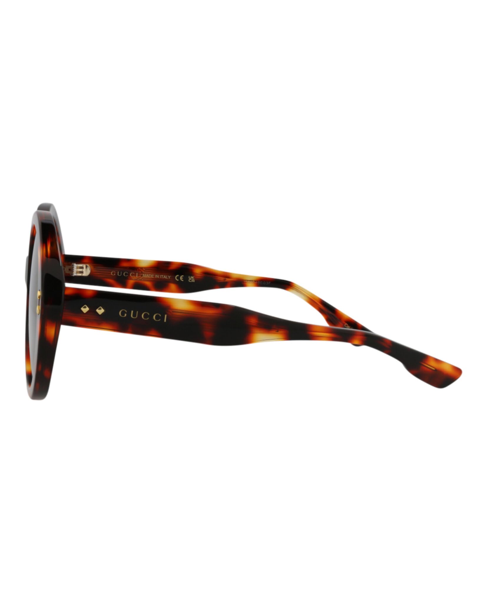 Gucci Oversized Round Sunglasses – Luxury Designer Eyewear with Havana Acetate Frames – Statement Round Shape with High-Quality Lenses – Exclusive Fashion Accessory with UV Protection
