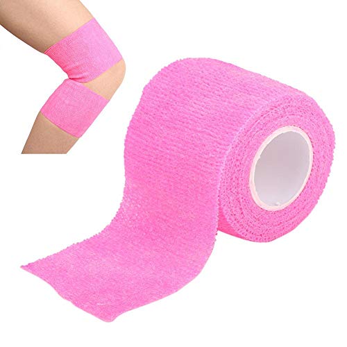 Health Care, Sponge Comfortable Elastic Bandage, 10pcs Waterproof Correct Joints for Prevent Sports Injuries(Pink, 5cmx4.5m)