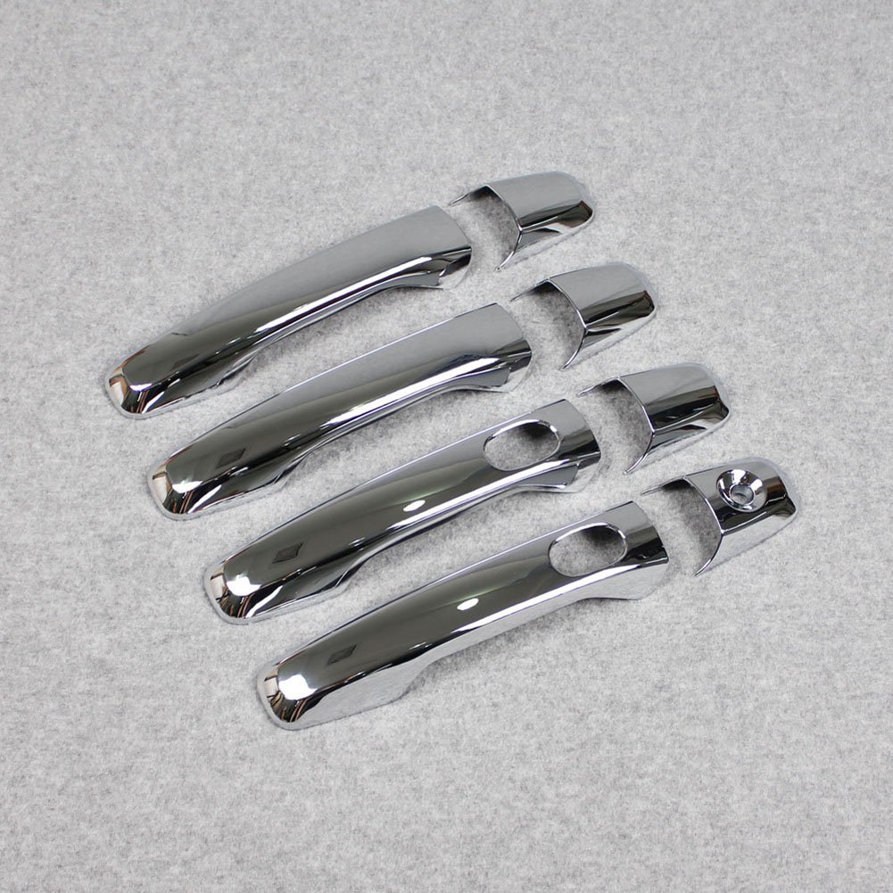 Fit for Ford Explorer 2015 2016 2017 2018 with Smart Keyhole Door Handle Cover Trim Trims Chrome