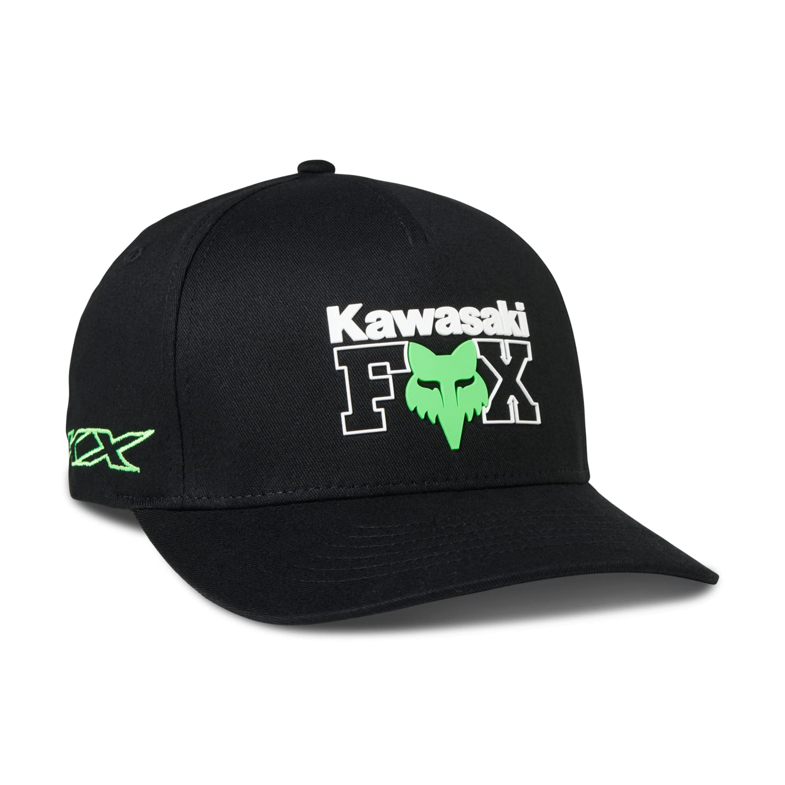 Fox Racing mens FOX X KAWI FLEXFIT HAT, Black, Large