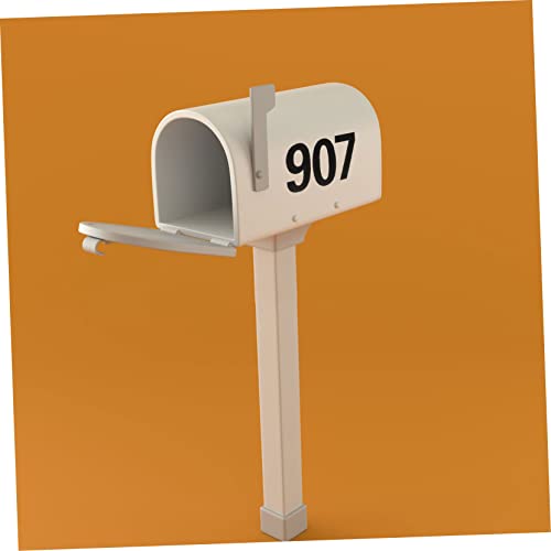 OSALADI Mailbox Numbers 12 Sheets Mailbox Digital Stickers Outdoors Stickers Outdoor Mailbox Scrapbooking Stickers Self Adhesive Door Numbers Mailbox Letter Stickers Label Pvc