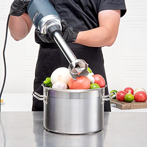 Restaurantware Hi Tek Stainless Steel Blending Shaft - Fits Variable Speed Immersion Blender - 12" - 1 count box,Silver