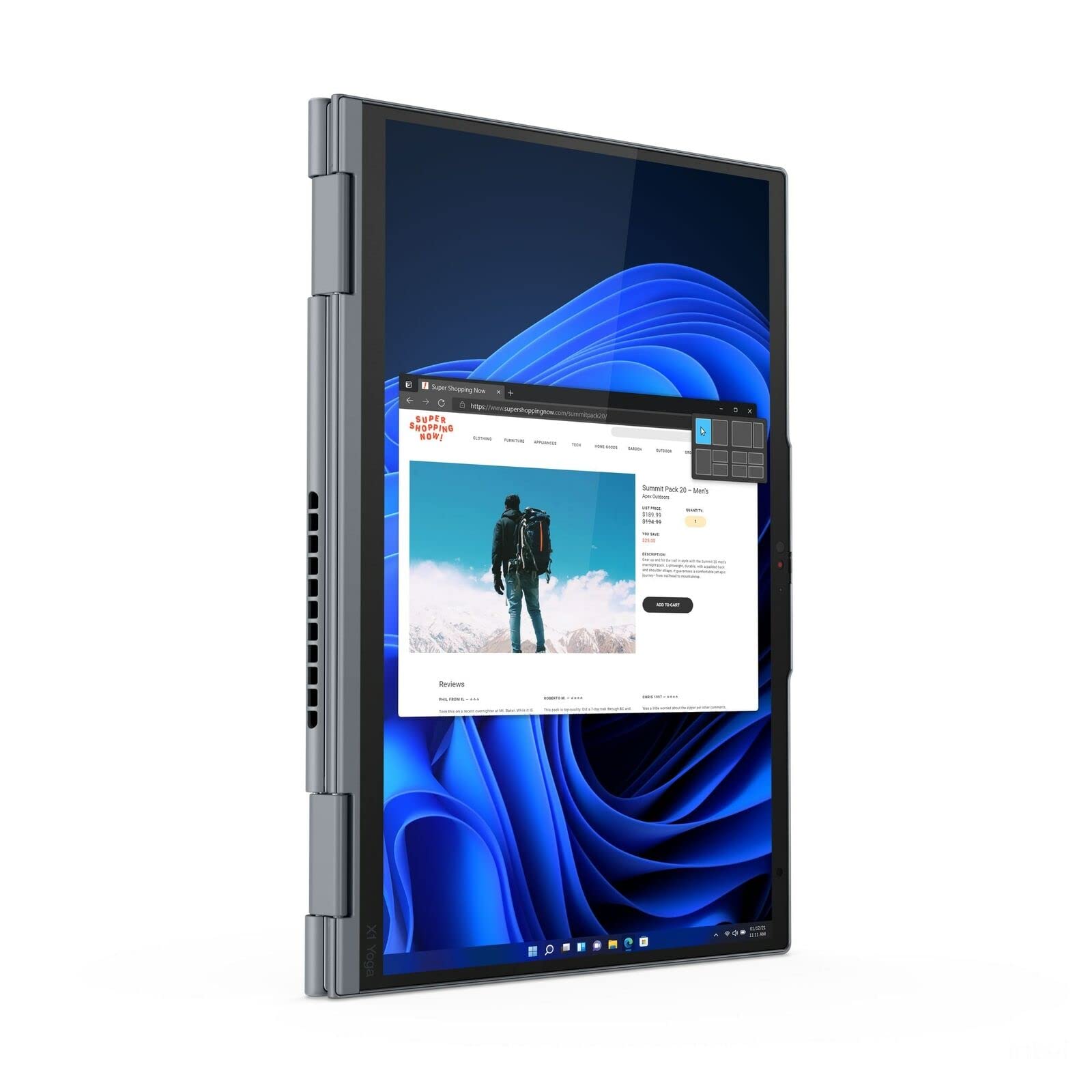Lenovo ThinkPad X1 Yoga Gen 7 Intel Core i7-1260P, 14" WUXGA (1920x1200) IPS, Touchscreen, 400 nits, 32 GB RAM, 1TB SSD, Backlit KYB Fingerprint Reader, Windows Pro