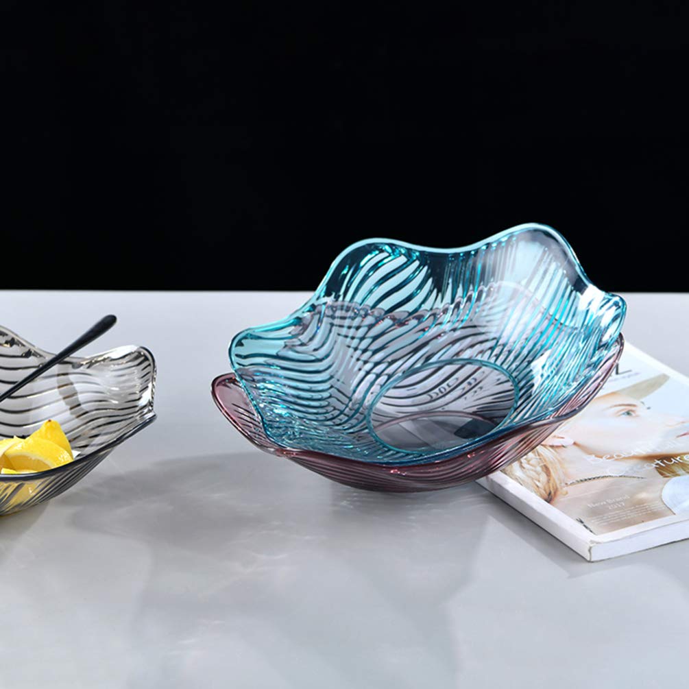 Hemoton Plastic Salad Bowl Fruit Bowl Plate Snack Dish Dessert Bowl Food Serving Bowls for Bread Snacks Vegetables Candy Appetizer Potpourris