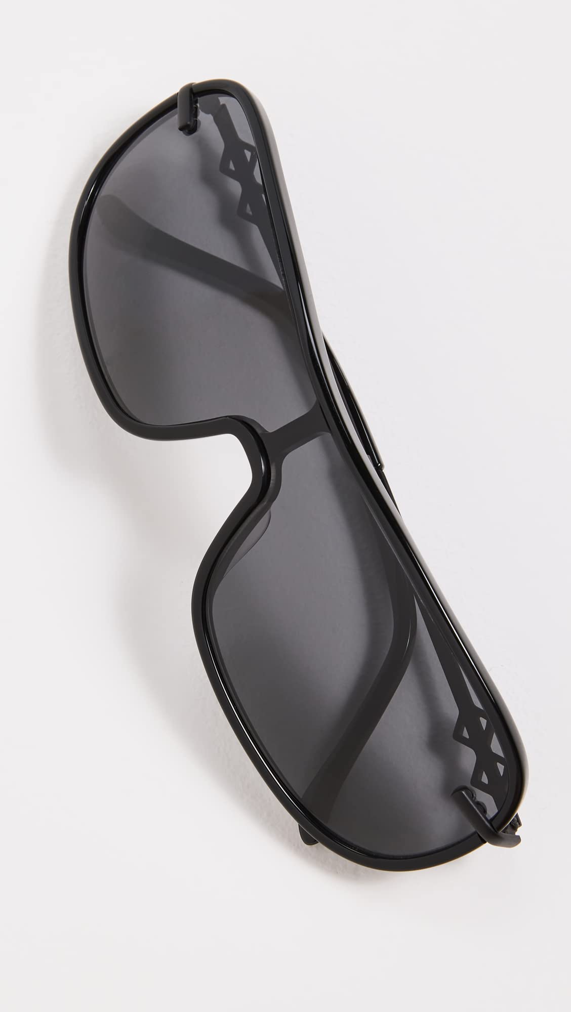 Karen Wazen Women's Jordan Sunglasses, Gloss Black/Black, One Size