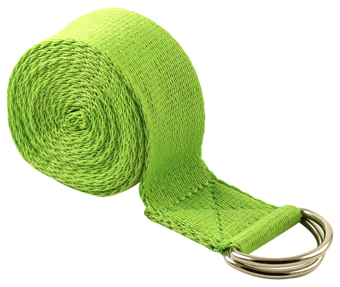 FIT SPIRIT 6ft Fitness Exercise Yoga Strap - Green