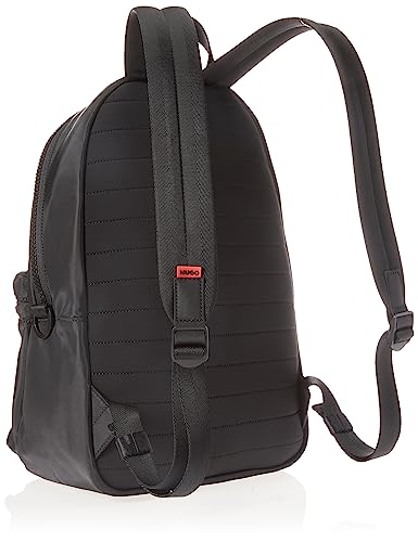 HUGO Men's Square Logo Nylon Backpack