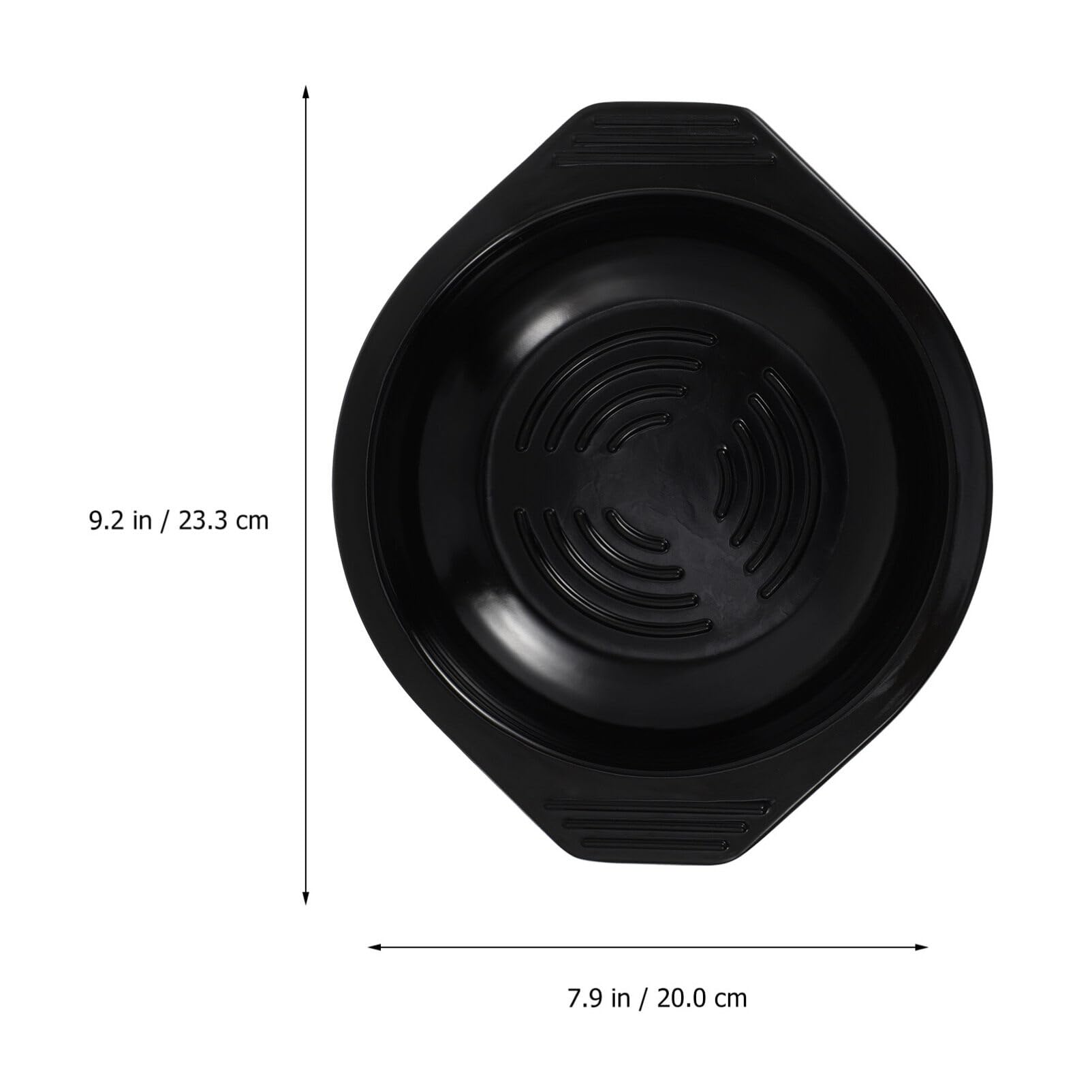 Hemoton Stone Bowl Trivet Bibimbap Bowl Tray Melamine Hot Pot Holder Mats for Korean Dolsot Soup Bowl Heat Resistant Pads Black