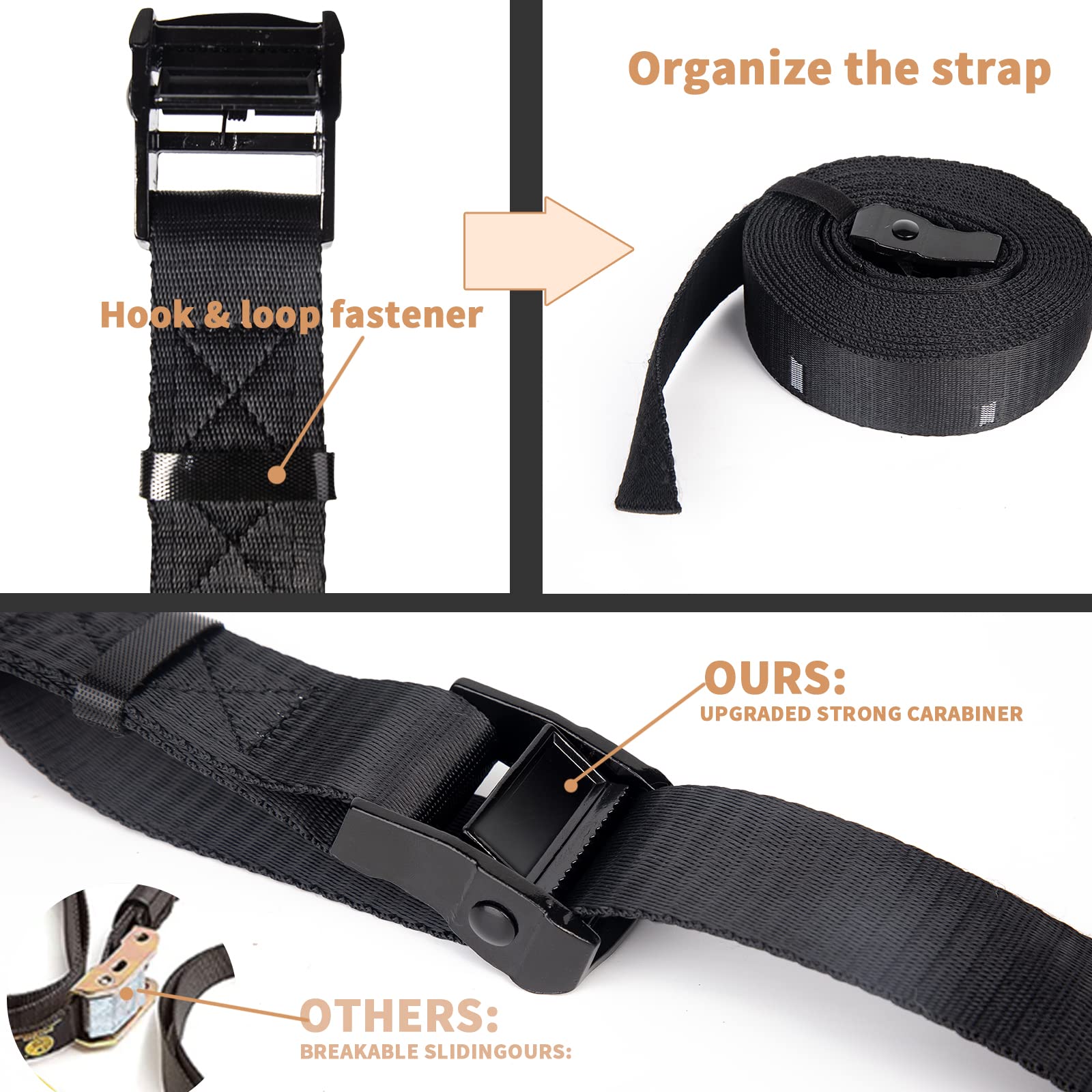 Gymnastic Ring Straps 15ft Adjustable with Scale Support 1500lbs Olympic Gym Rings Straps for Home Gym Training Workout Fitness Conditioning Pull Ups and Dips Exercises Equipment - Pair