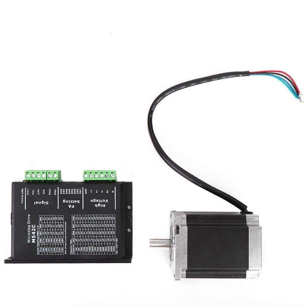 OLIMY 2.1N.m(NEMA23) M542C Stepper Driver+57CM23 Motor Kit,high microstepping Driver PUL/DIR and CW/CCW Mode for Driving 2-Phase and 4-Phase Hybrid Stepping Motors