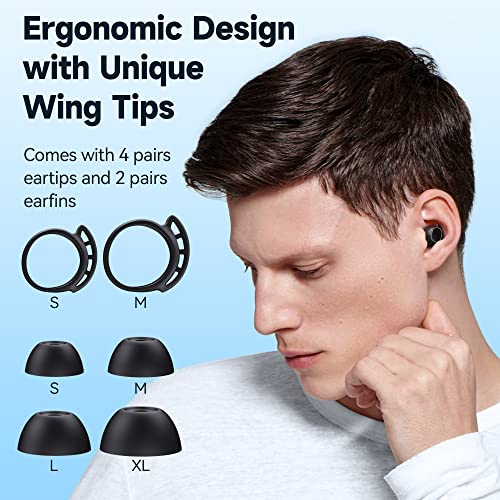 TAGRY Wireless Headsets with Charging Case IPX7 Waterproof for Sports