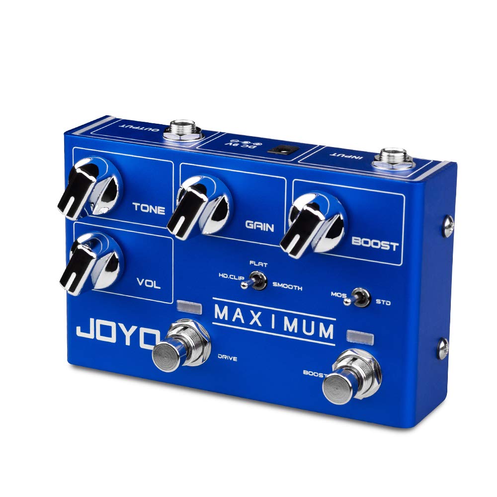 JOYO R-05 Maximum Overdrive Dual Channel Pedal Bundle with JP-03 9V 2A Pedal Power Supply